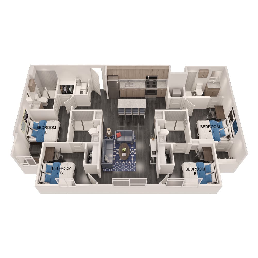 4-Bedroom Student Apartments | U of A Living